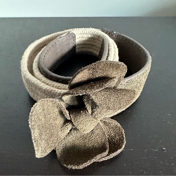 Anthropologie | Accessories | Anthropologie Jute Belt With Brown Suede ...